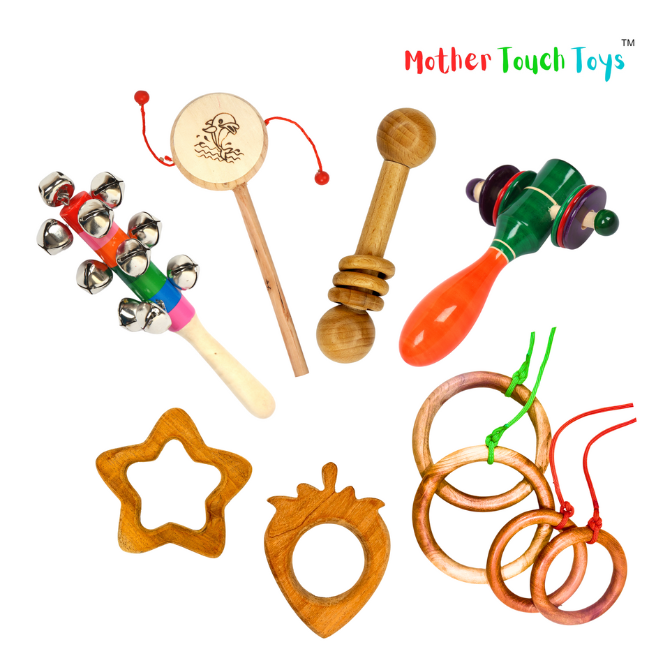 Neem Wood Baby Teethers (Age -0 to 2 Years) – Mother touch Toys