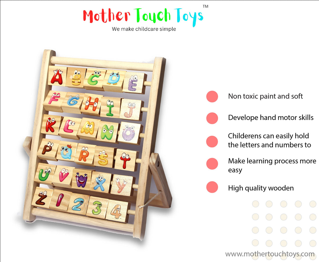 Mother Touch Toys - Letters & Numbers Board: Spin & Learn! (Ages 3 ...